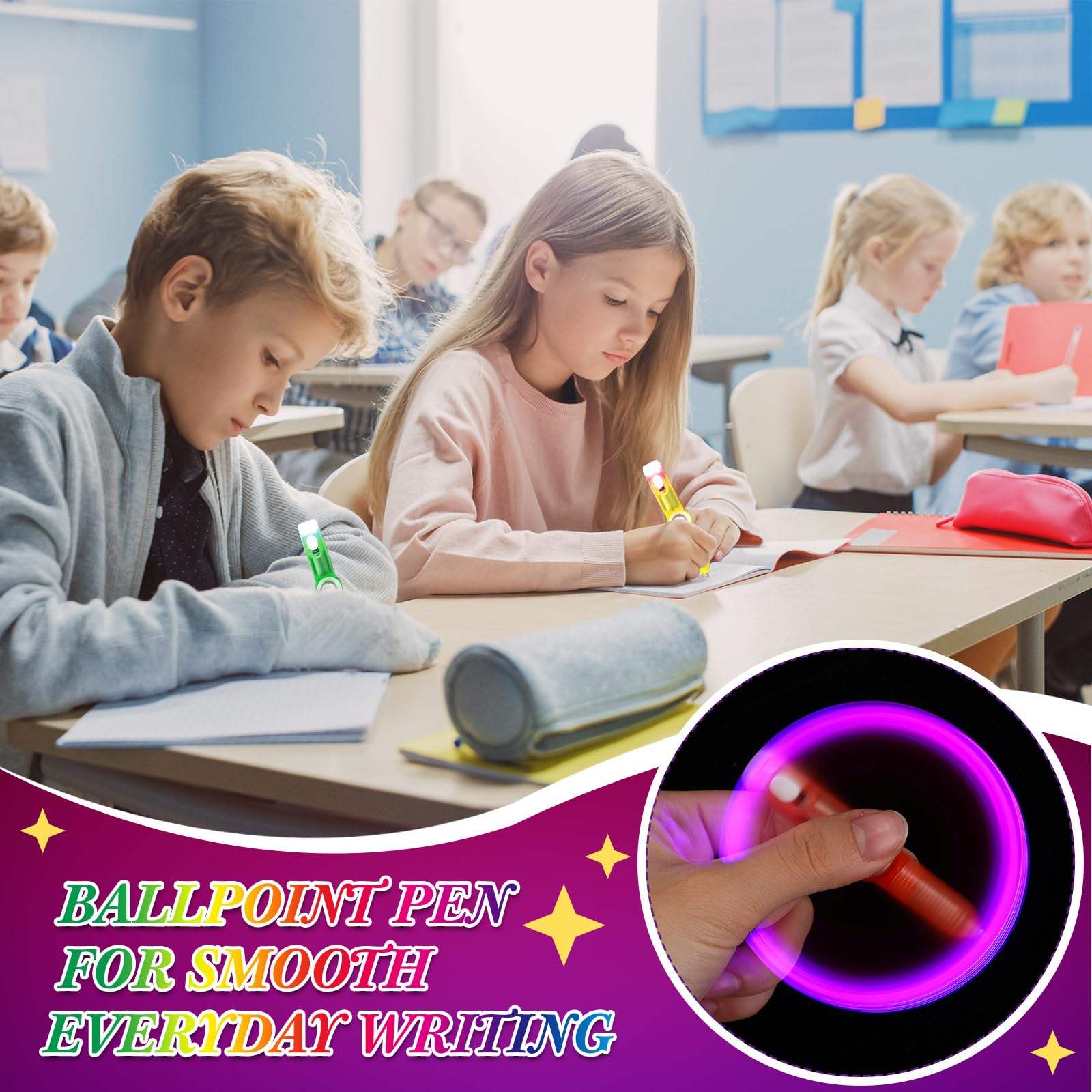 Snapklik.com : Kigeli 24 Pcs Fidget Spinning Pens Funny Rolling Finger ...