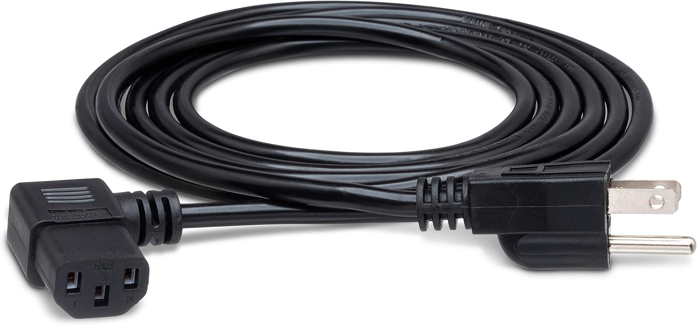 Amazon.com: Hosa PWC-148R Power Cord, Right-angle IEC C13 to NEMA 5-15P, 8 ft : Electronics