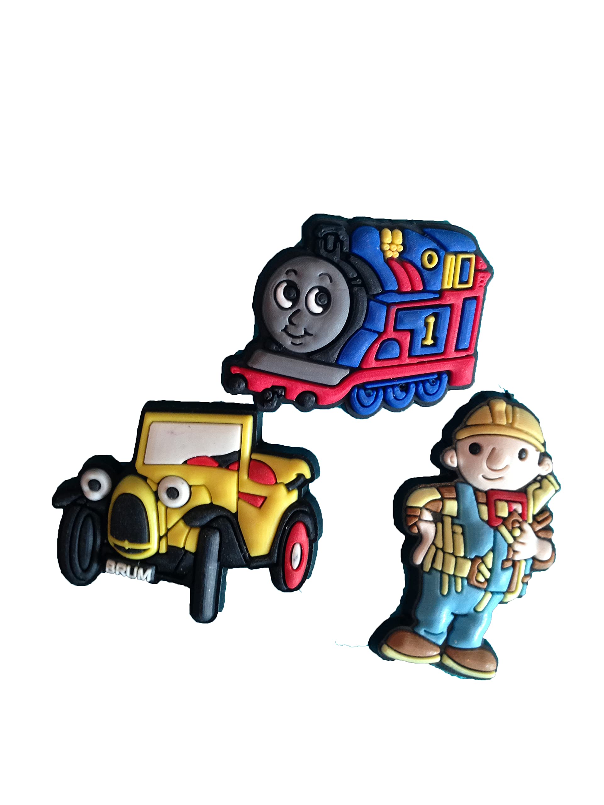 Buy 3 Thomas The Tank Engine, Brum & Bob The Builder Shoe Charms For ...