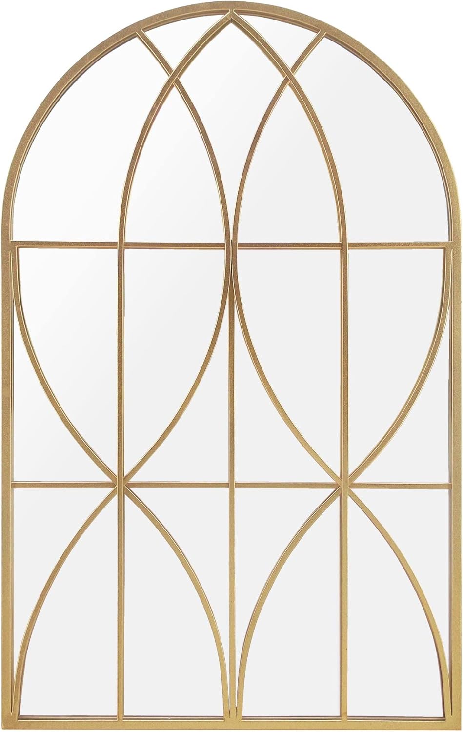 Amazon.com: Gold Arched Wall Mirror with Metal Frame, Decorative ...