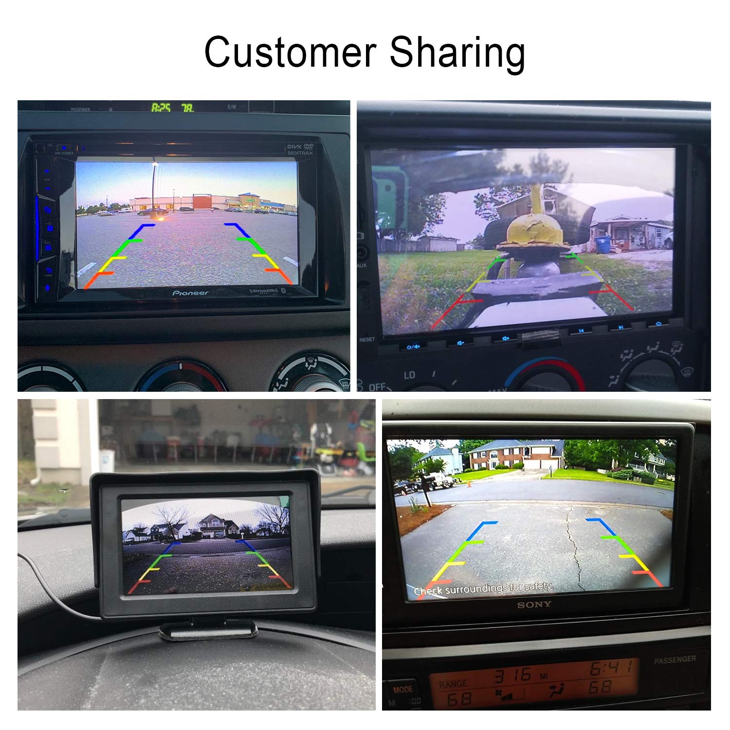 Buy 2021 Ultra HD Wired Backup Camera for Car, IP69 Waterproof + Clear ...