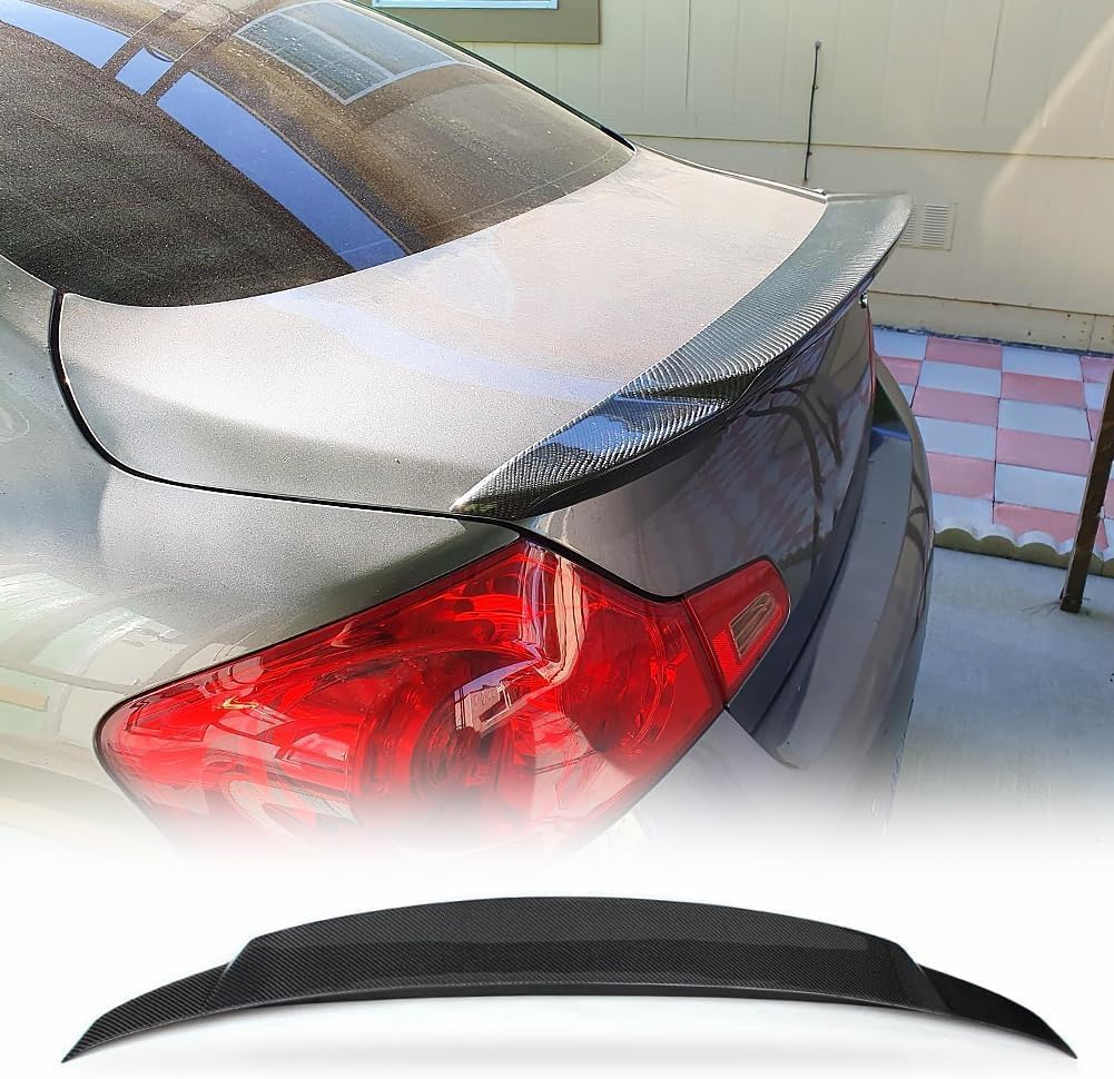 Amazon.com: Real Carbon Fiber Trunk Spoiler for Infiniti G37 Coupe 2 ...