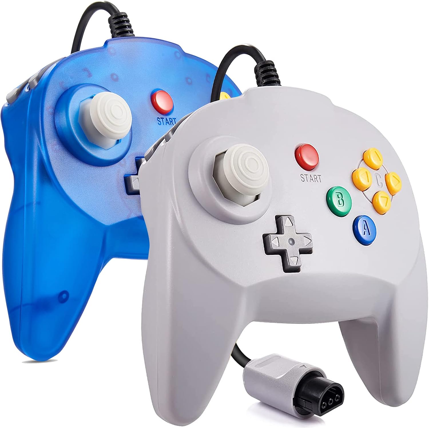 Amazon.com: MODESLAB 2 Pack N64 Controller, Wired Gamepad Joystick ...