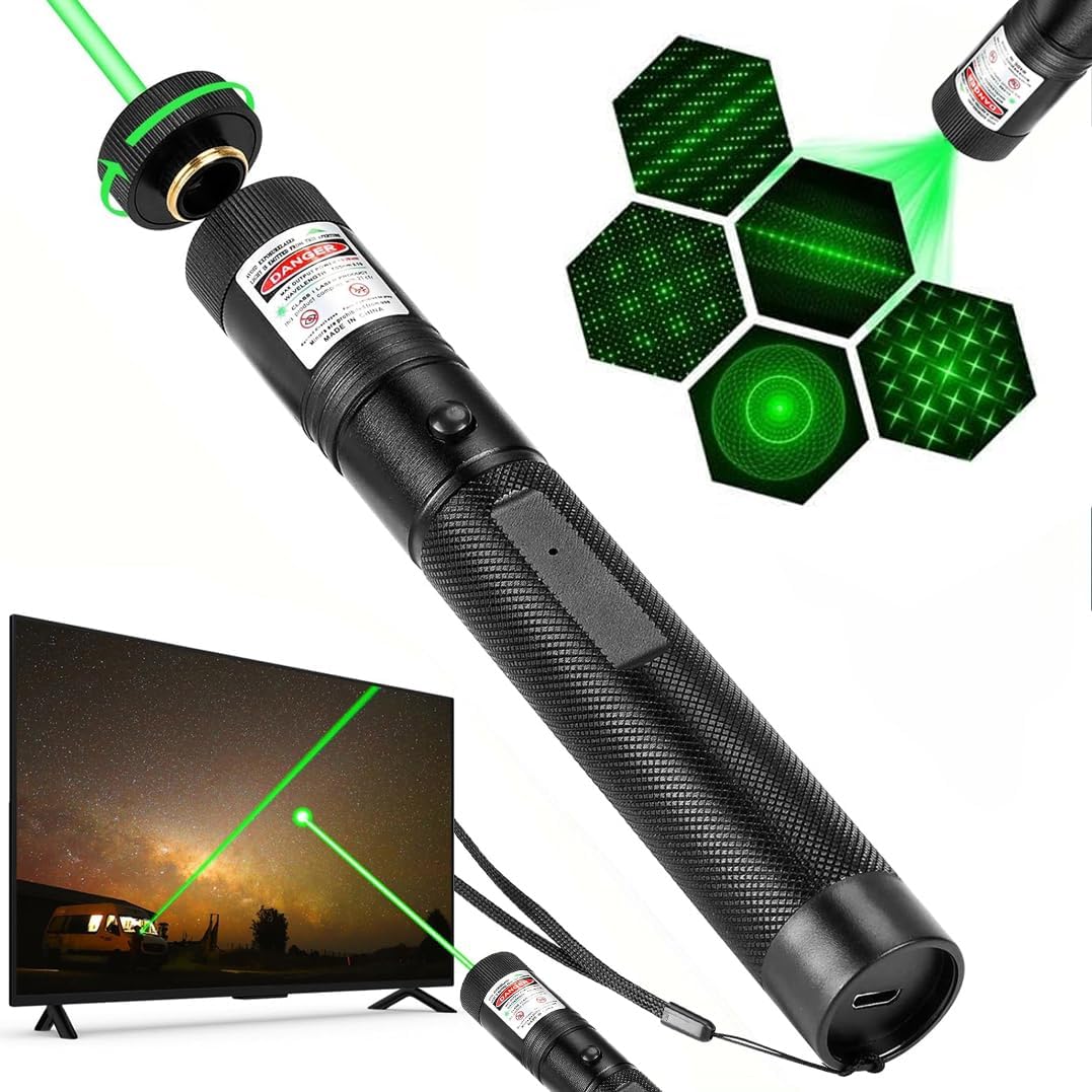 UNSKOAFDX Long Range Laser Pointer High Power - Green Laser Pointer ...
