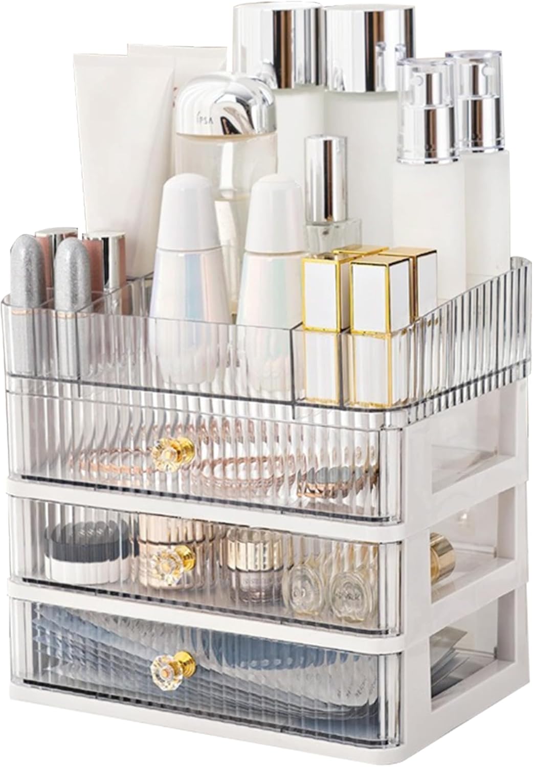 Amazon.com: Purdaz Makeup Organizer Acrylic Cosmetic Storage Drawers ...