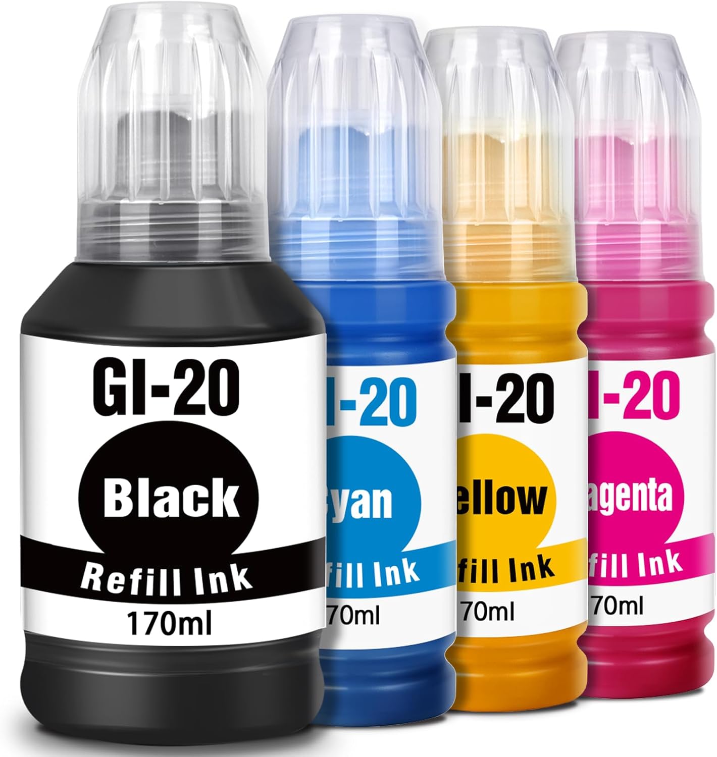 Amazon.com: GI-20 GI20 G7020 Refill Ink Bottles Replacment for Canon ...