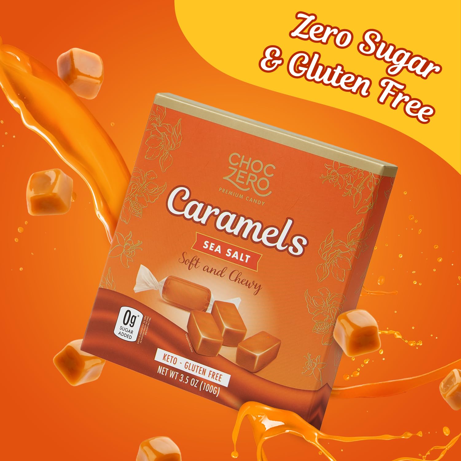 Snapklik.com : ChocZero Sugar Free Caramels - Keto Candy - All Natural ...