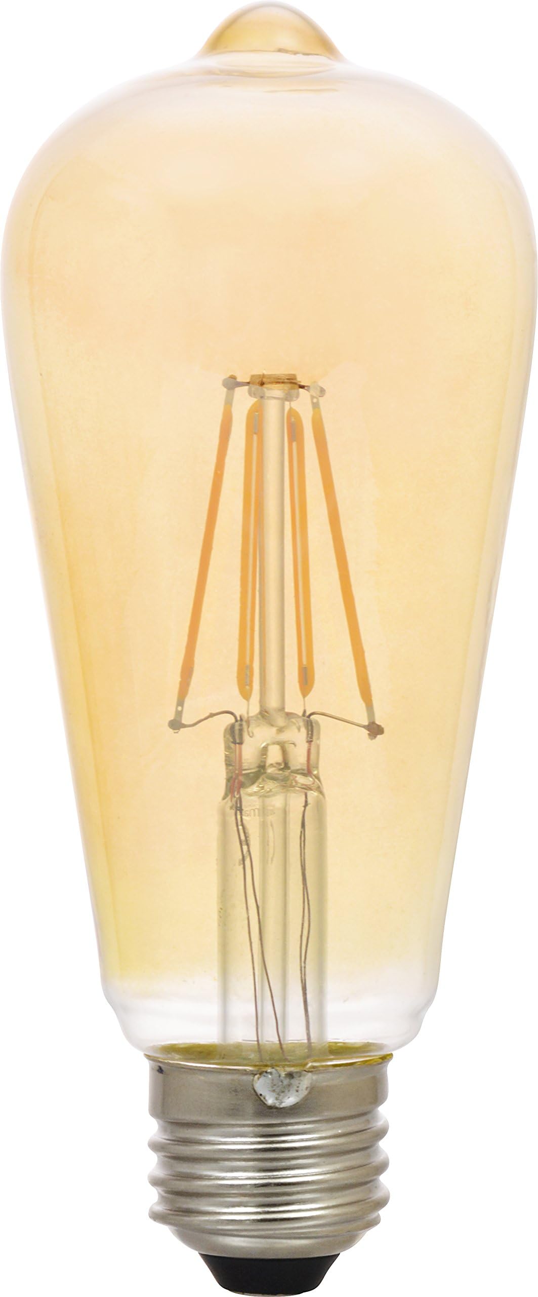 SYLVANIA LED Vintage Filament ST19 Light Bulb, 60W Equivalent ...