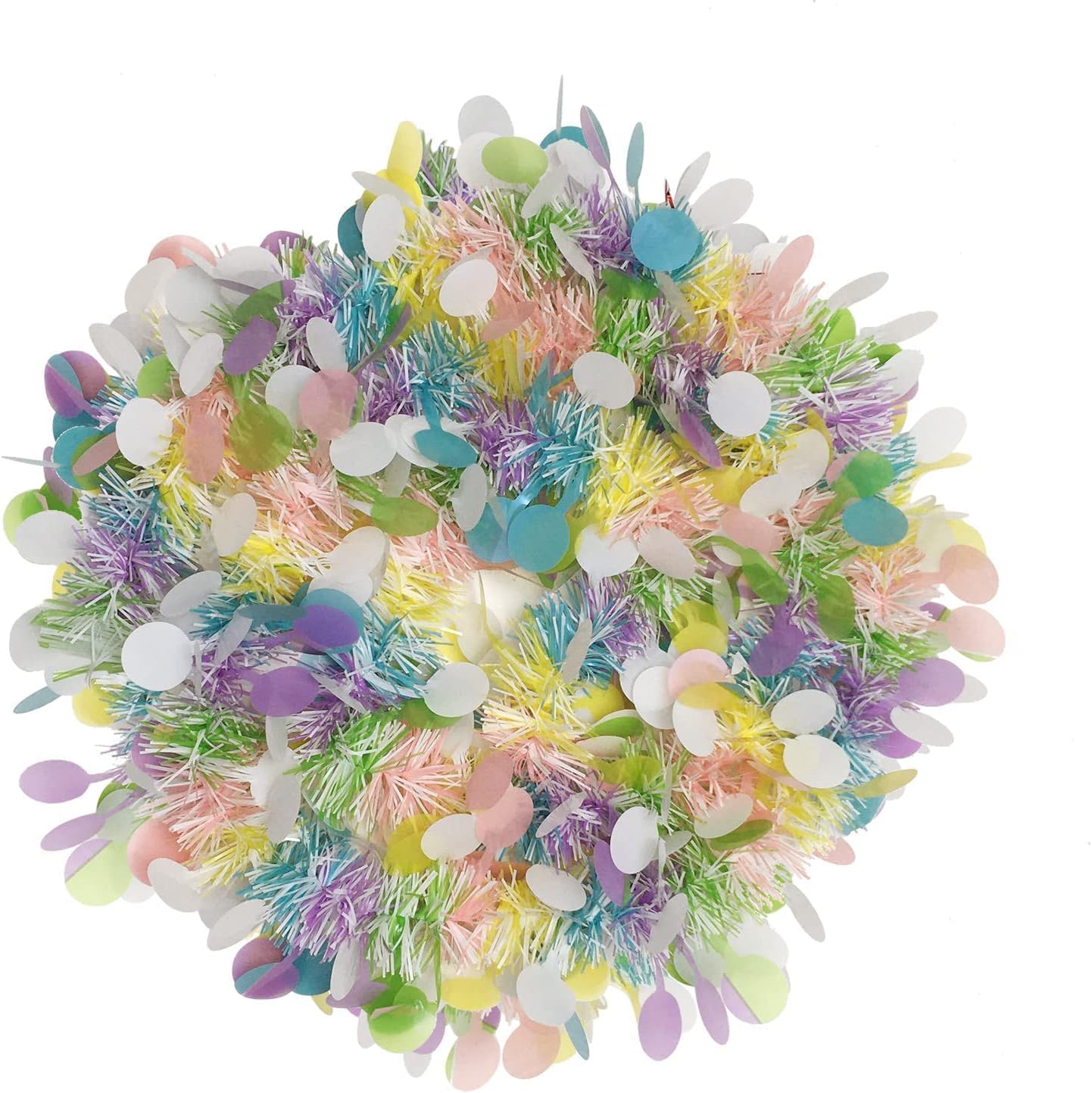 Amazon.com: Easter Tinsel Garland Colorful Easter Egg Garland 6.5 FT ...