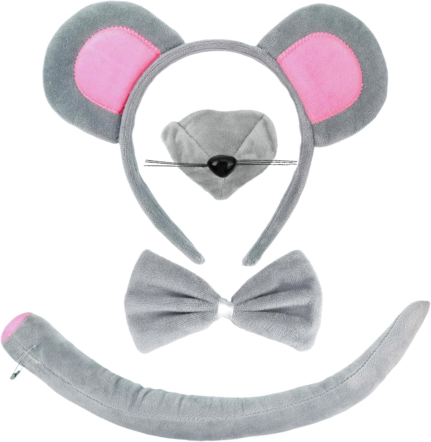 Amazon.com: 10 Pcs Mouse Costume Tutu Set, Kids Girls Black and Gray ...