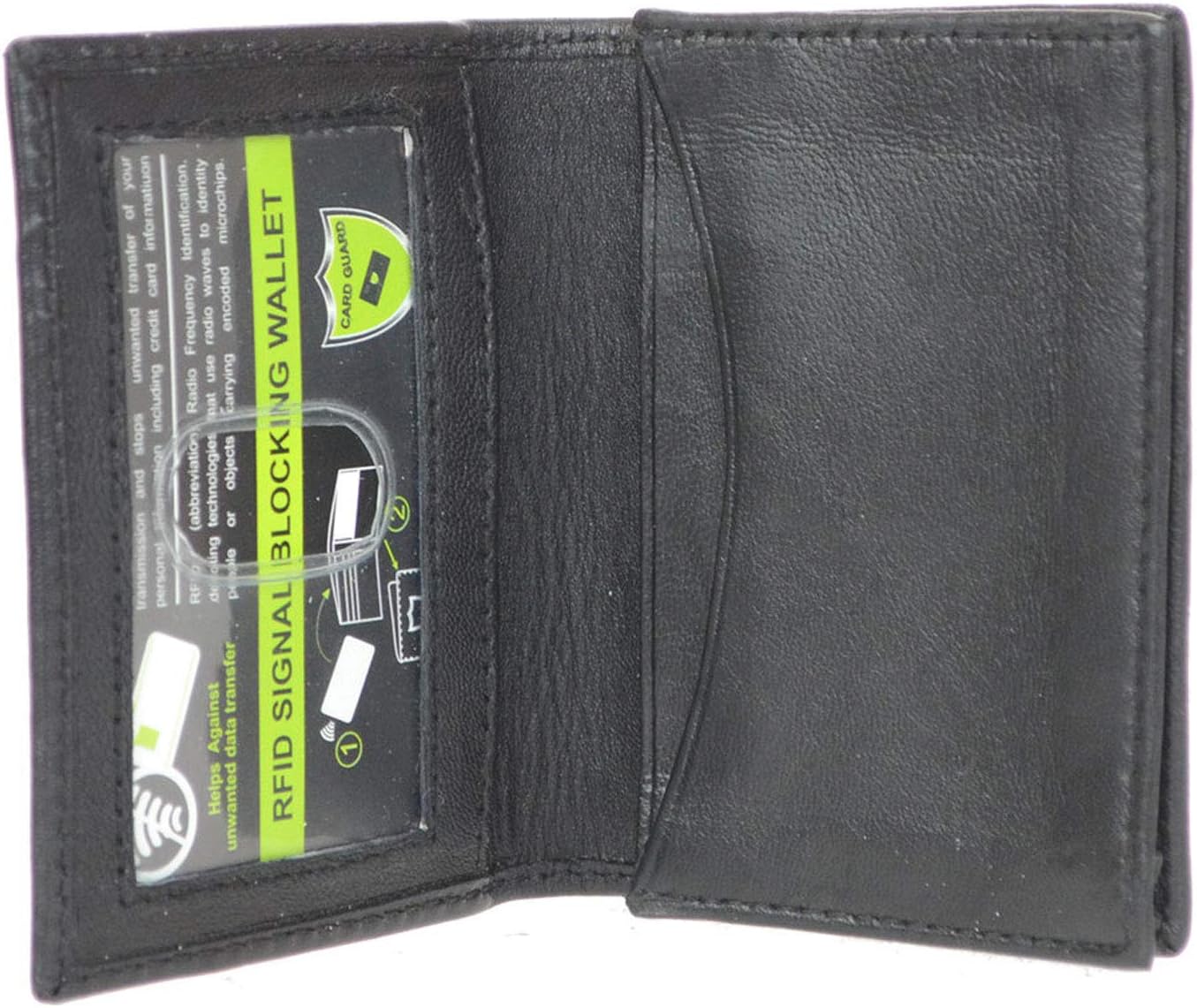 RFID Signal Blocking Security Expandable Credit Business Card Black ...