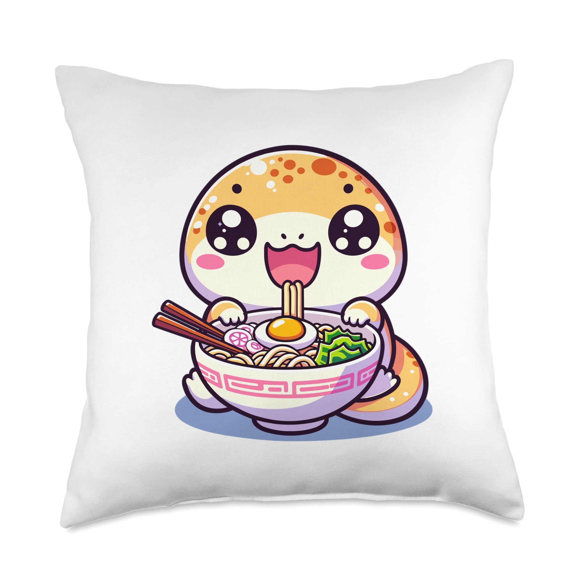 Amazon.com: Cute Kawaii Chibi Animals Eating Ramen Co. Cute Japanese ...