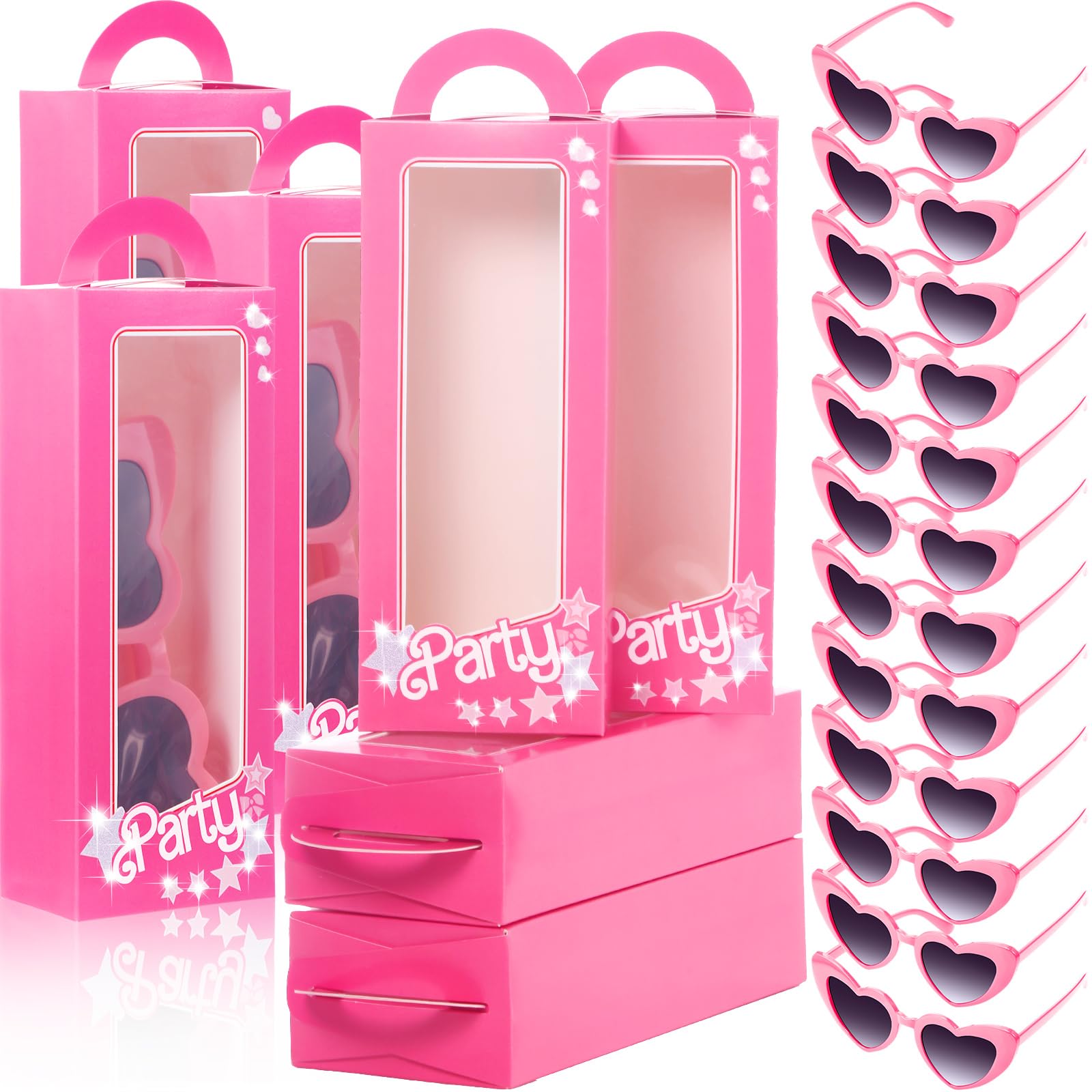 Amazon.com: Fuyoooo 12 Sets Pink Party Favor Boxes Doll Gift Boxes ...