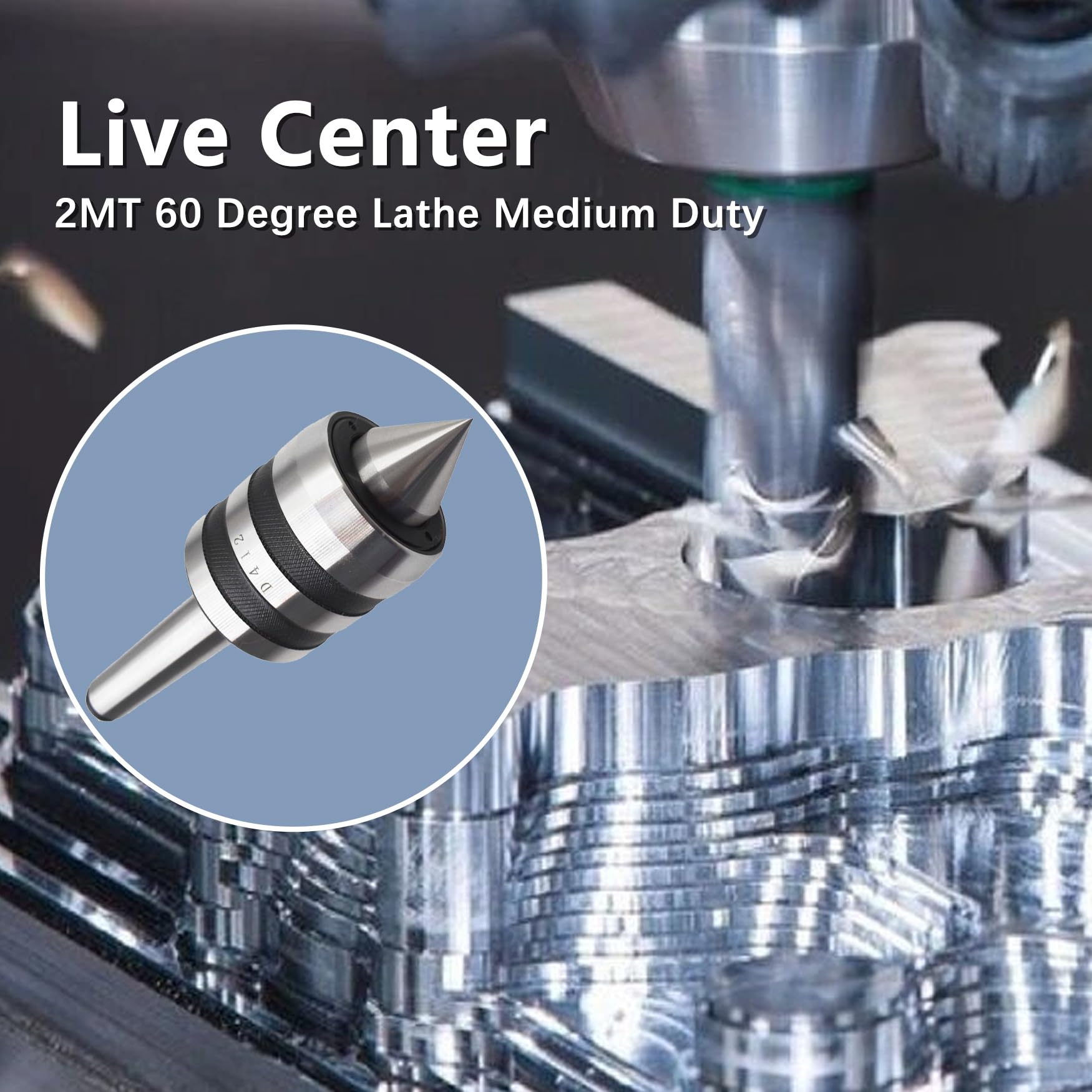 Snapklik.com : Live Center 2MT 60 Degree Lathe Medium Duty Live ...