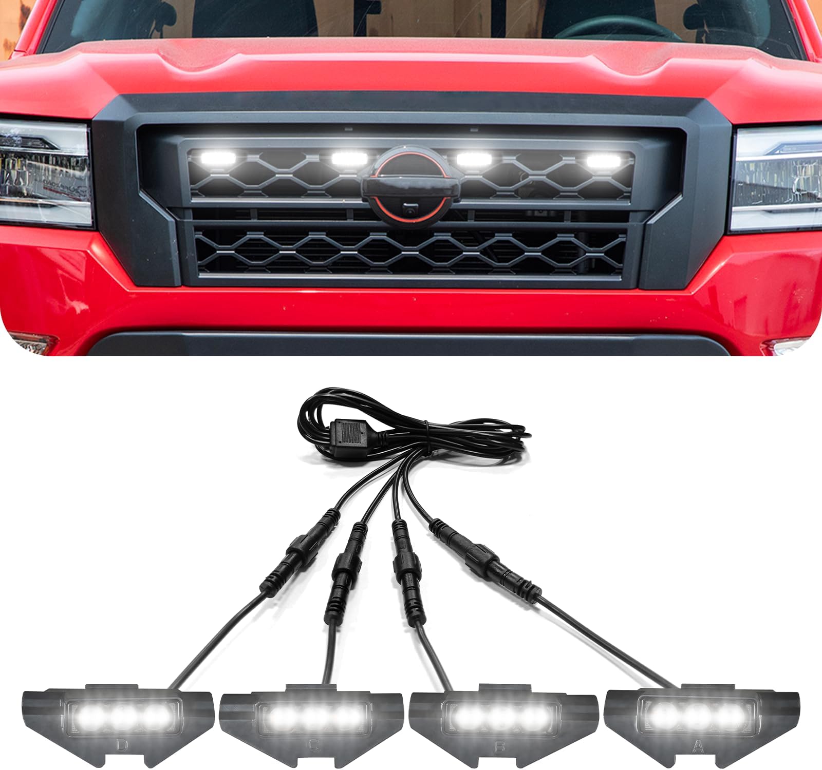 Amazon.com: Rapto r Lights for 2022+ Nissan Frontier Grill Lights 2023 ...