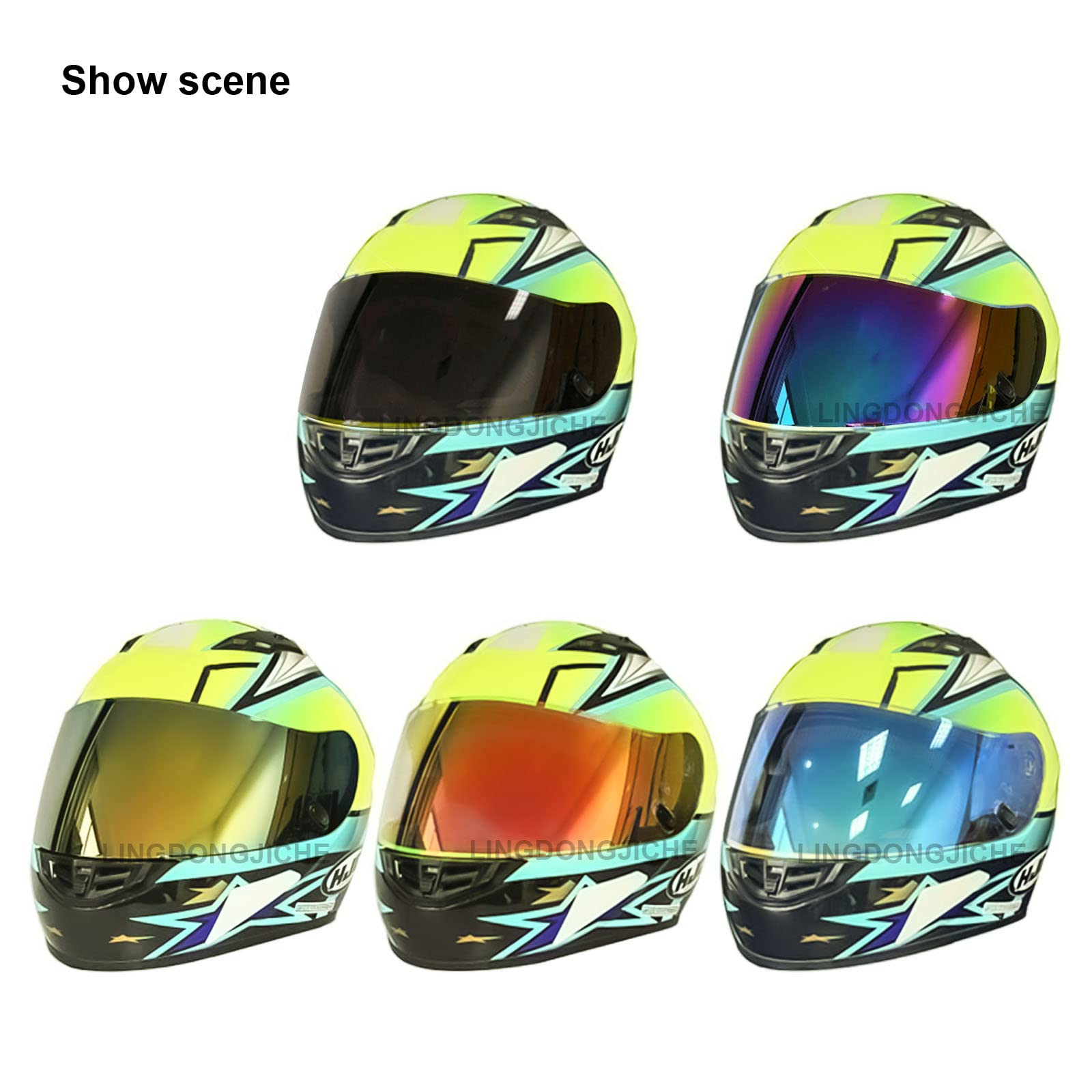 Hjc C10 Tinted Visor LT Special Links For Lens!full Face Helmet Shield ...