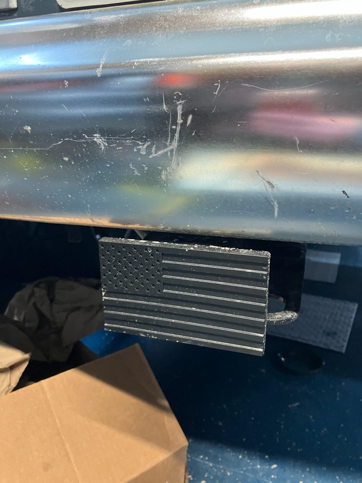 Amazon.com: ERDEO Aluminum Tow Trailer Truck Hitch Cover, Laser Etched ...