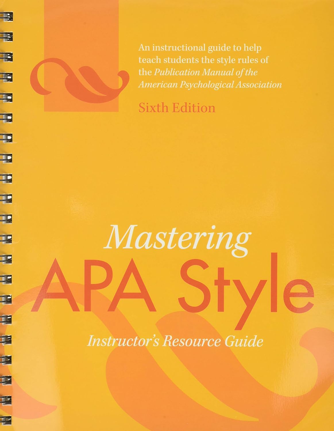 Amazon.com: Mastering APA Style: Instructor's Resource Guide ...