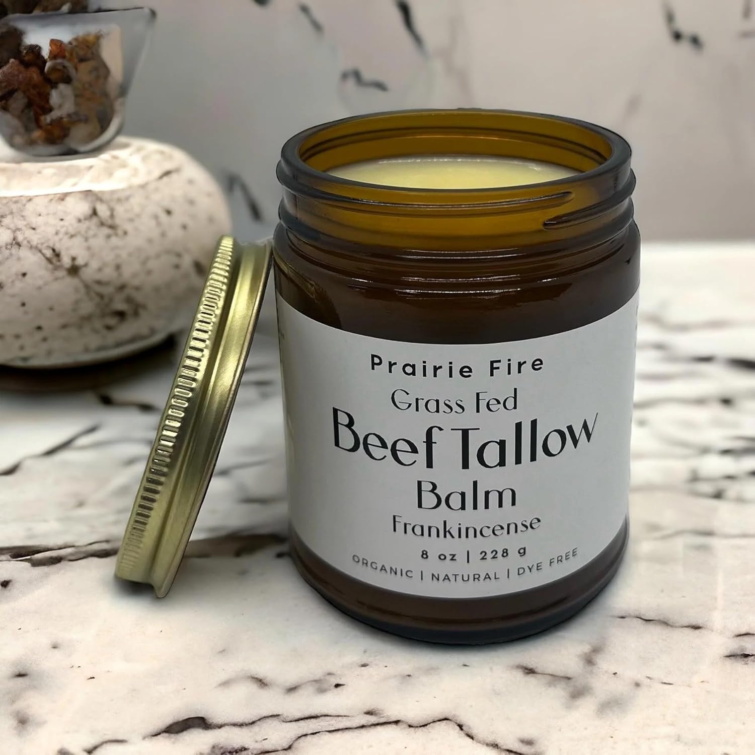 Amazon.com : Beef Tallow Balm - 8 oz - Organic Grass Fed and Finished ...