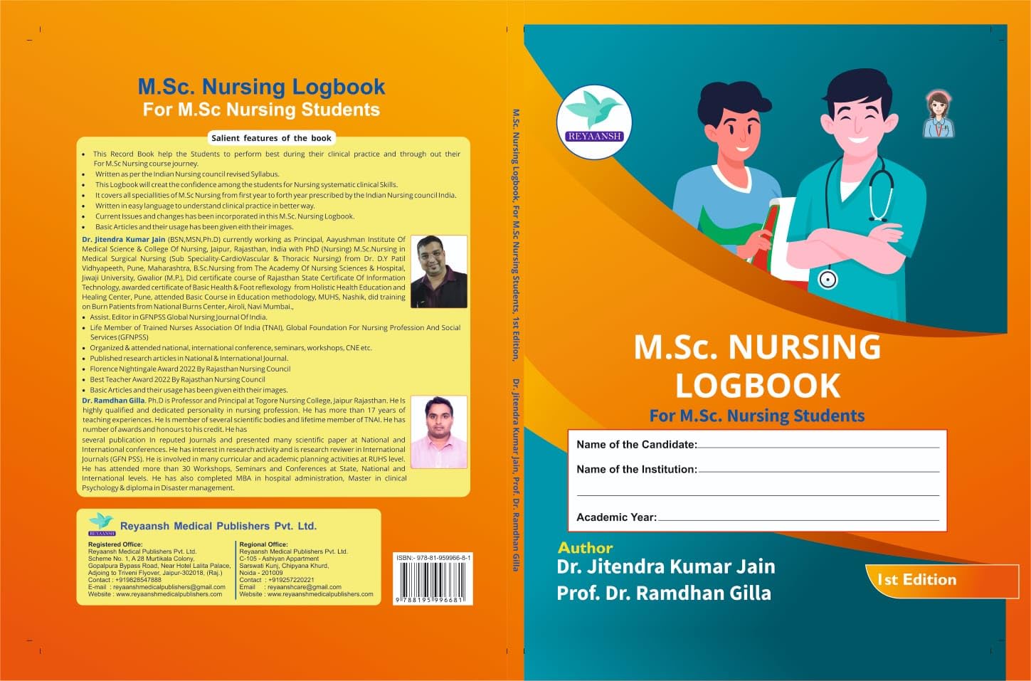 REYAANSH M.sc Nursing Log book : Dr.Jitendra Kumar Jain: Amazon.in: Books