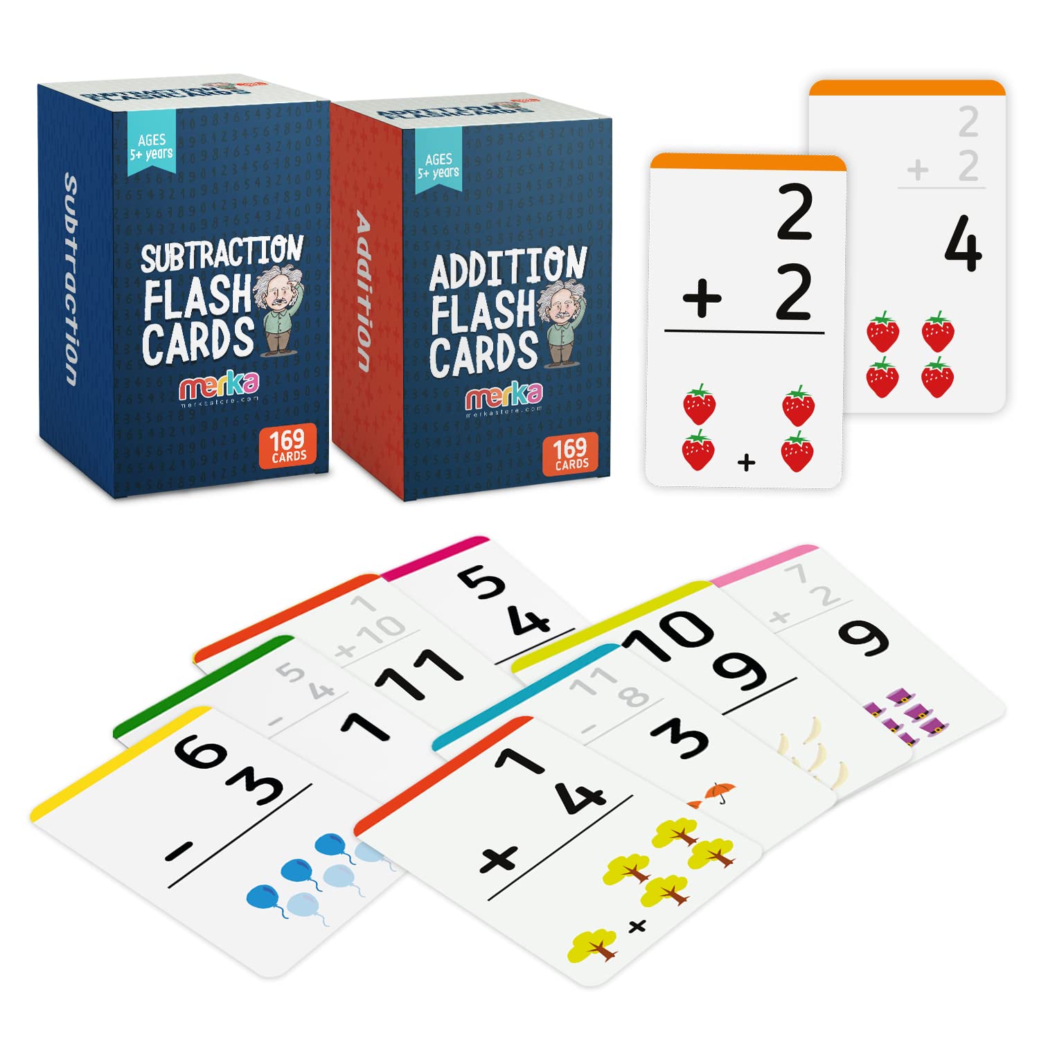 merka Educational Math Flash Cards: Learning & Toy Card Game for Kids ...