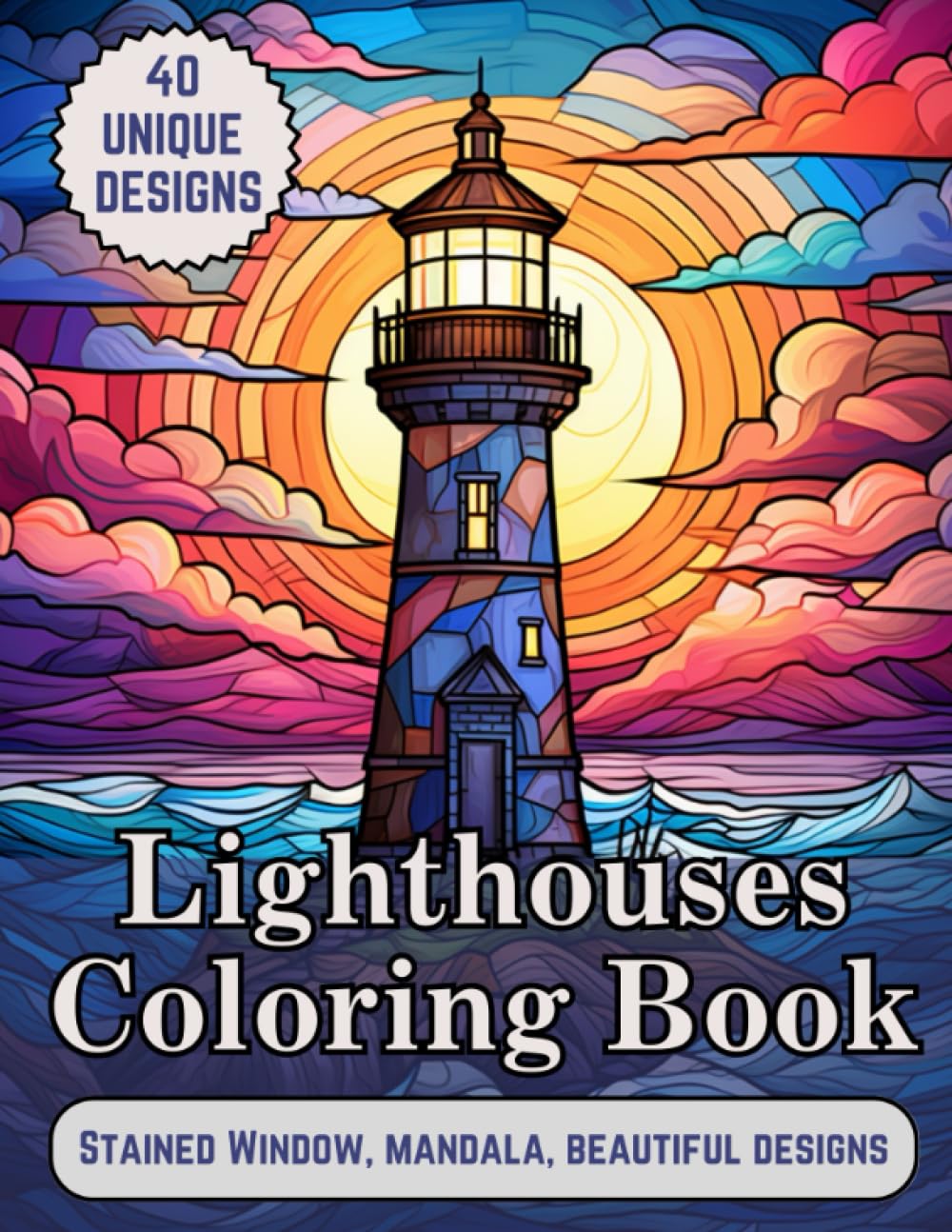 Amazon.com: Lighthouses Coloring Book for Adults and Kids: Superb ...
