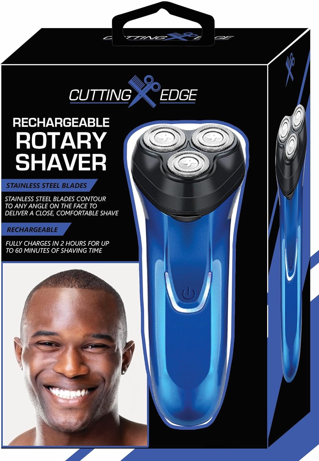 Amazon.com: Cutting Edge Rotary Shaver, Rechargeable Electric Rotary ...
