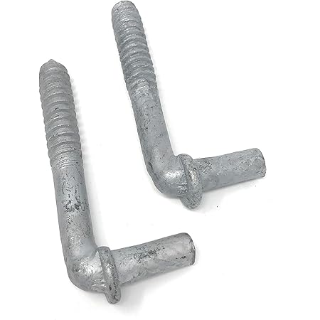 Amazon.com: Lag Screw Style 2 Pc Pack Chain Link Gate Hinge 5/8" x 4-1/ ...