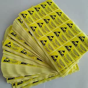 Amazon.com: 1000pcs Static Sensitive Devices Stickers Adhesive Stickers ...