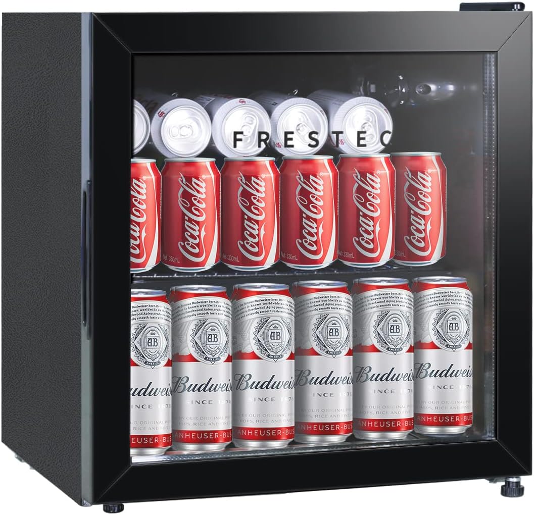 Amazon.com: Frestec Beverage Refrigerator With 60 Can, Mini Fridge with ...