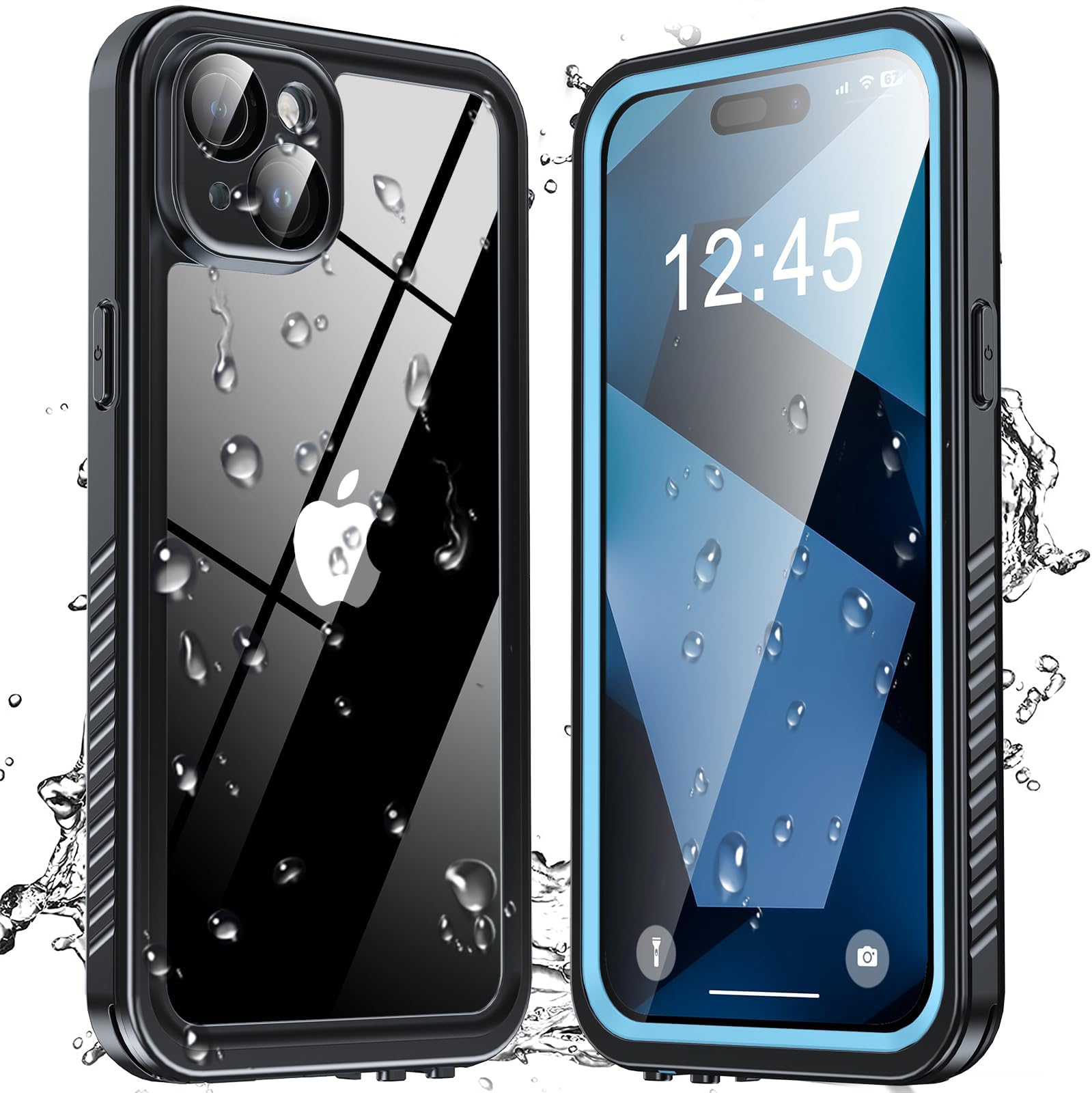Amazon.com: ANTSHARE for iPhone 15 Plus Case, Waterproof Built-in ...