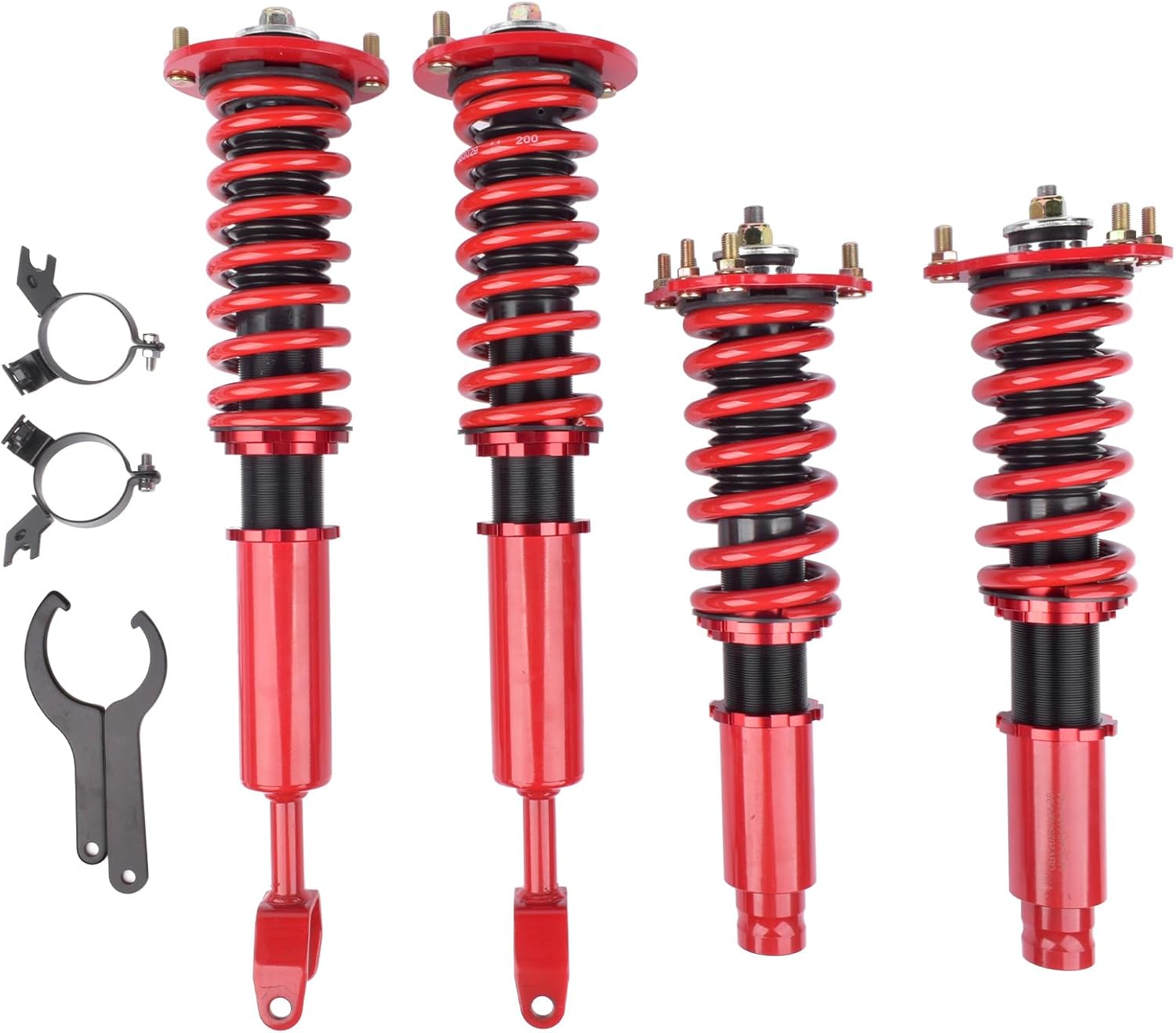 Amazon.com: GELUOXI Height Adjustable Coilover Suspension Shock ...