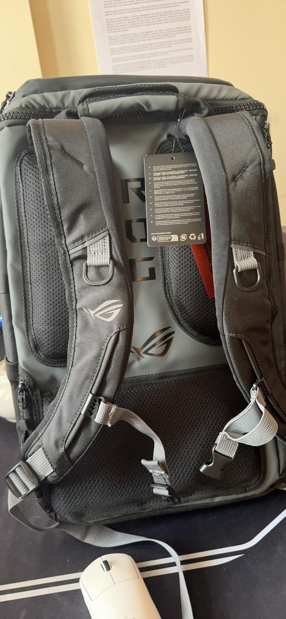 ASUS ROG Ranger BP2701 Gaming Backpack (Cybertext Edition), grey ...