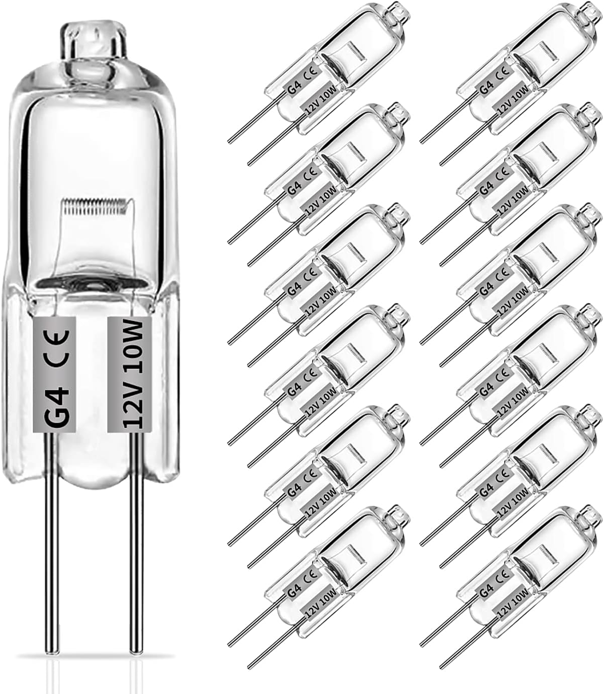 Pack of 10 x Bell 04120 10 Watt 12 Volt M91 G4 Halogen Capsule Light ...
