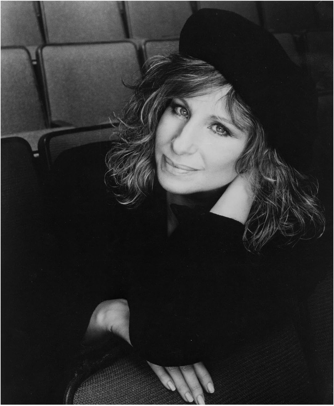 Amazon.com: Barbra Streisand Wearing A Beret - 20" X 24" Pop Culture ...
