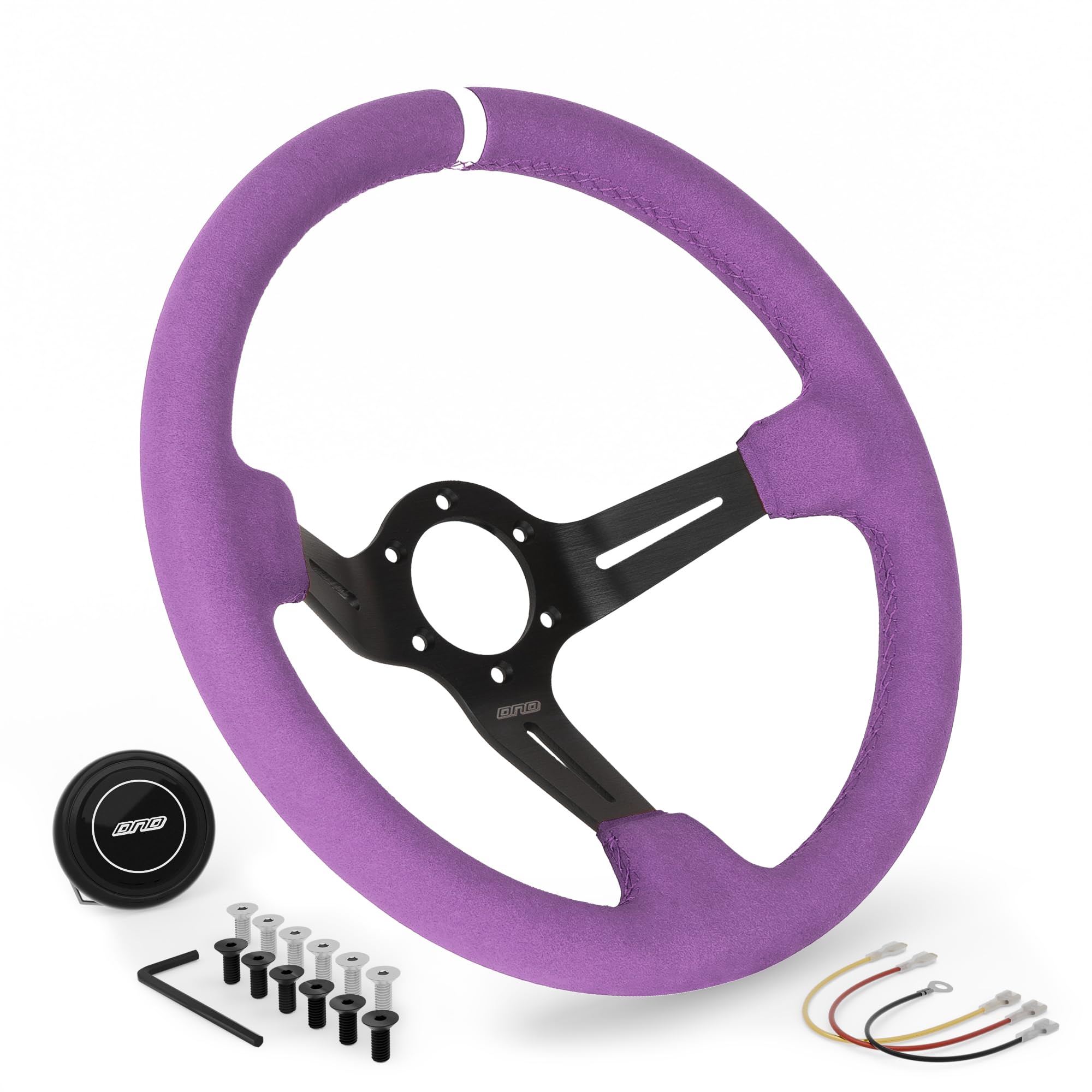 Amazon.com: DND Performance Interior's Full Color Suede Race Wheel ...