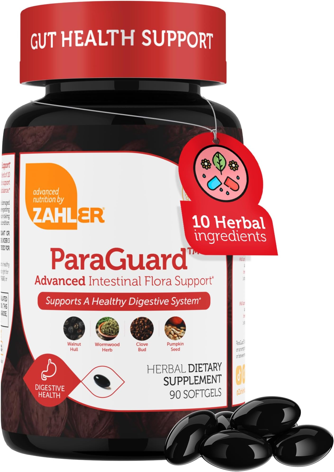 Amazon.com: Zahler - ParaGuard Cleanse Softgels - Gut Health Detox ...