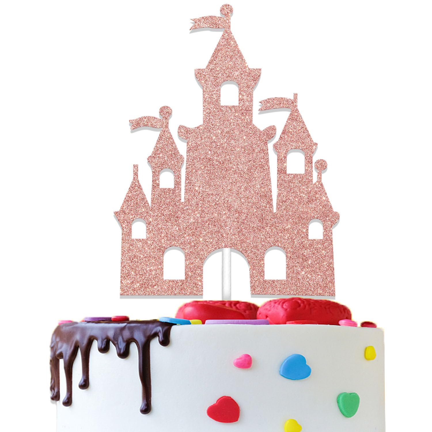 Amazon.com: Pric*ss Castle Cake Topper, Castle Theme Birthday Party ...