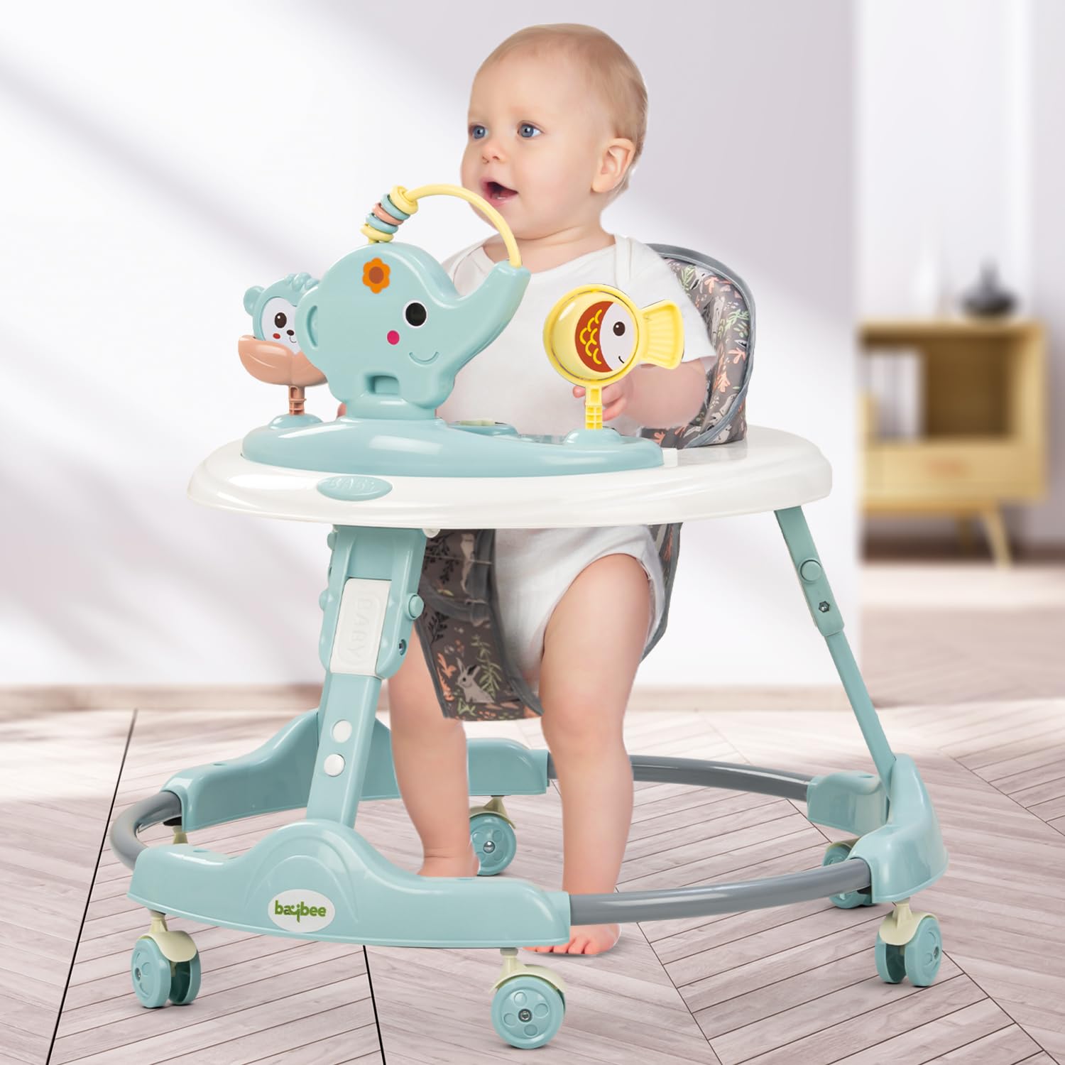 Buy Baybee Elento Baby Walker for Kids, Foldable Round Kids Walker with ...