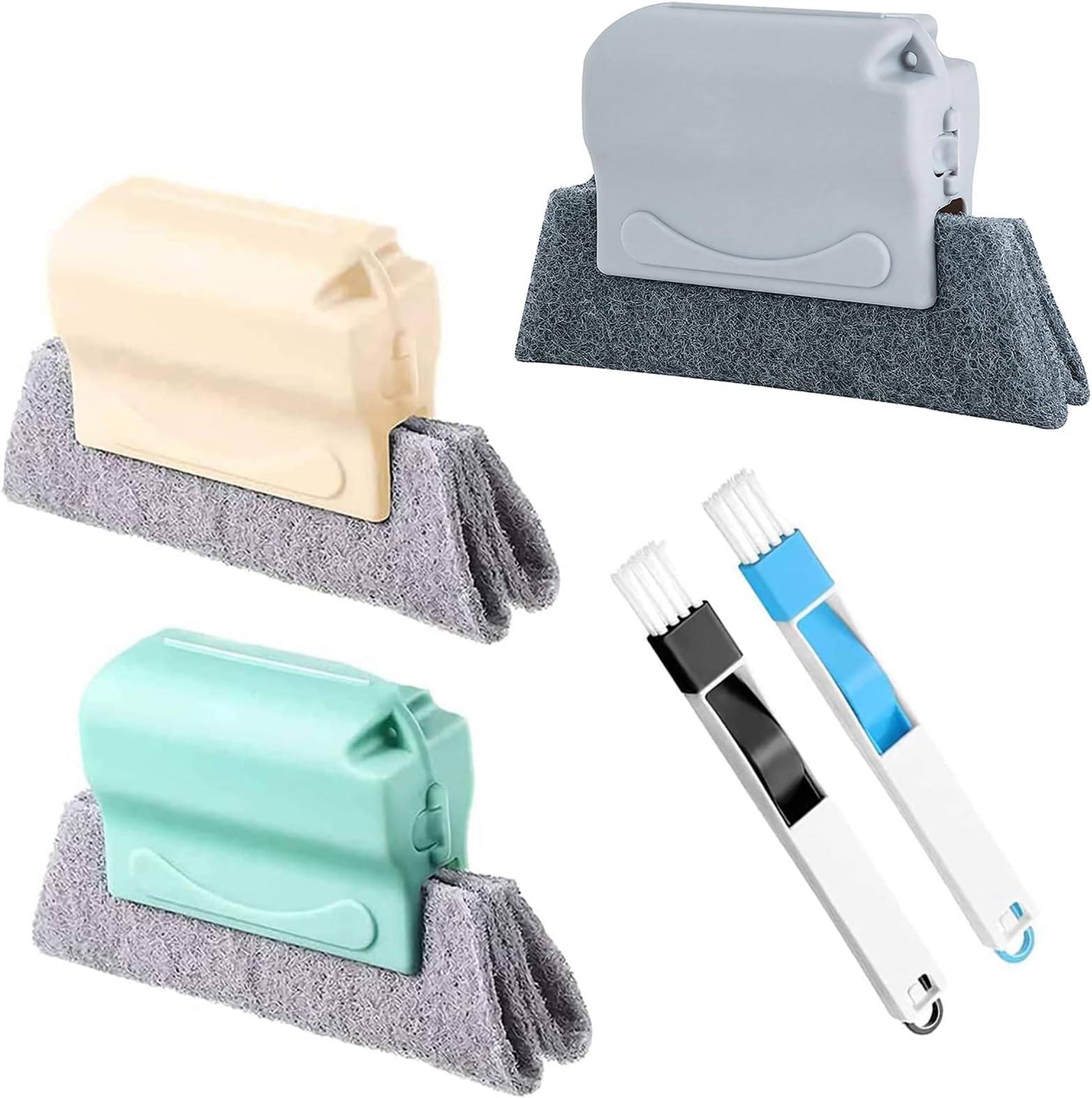 Amazon.com: 5Pcs Magic Window Cleaning Brush - Groove Gap Corner ...