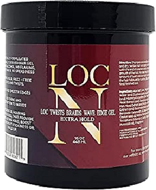 LOC N GEL LOC Twists Braids Wave Edge Gel 16 OZ. -Extra Hold- : Amazon.co.uk: Beauty