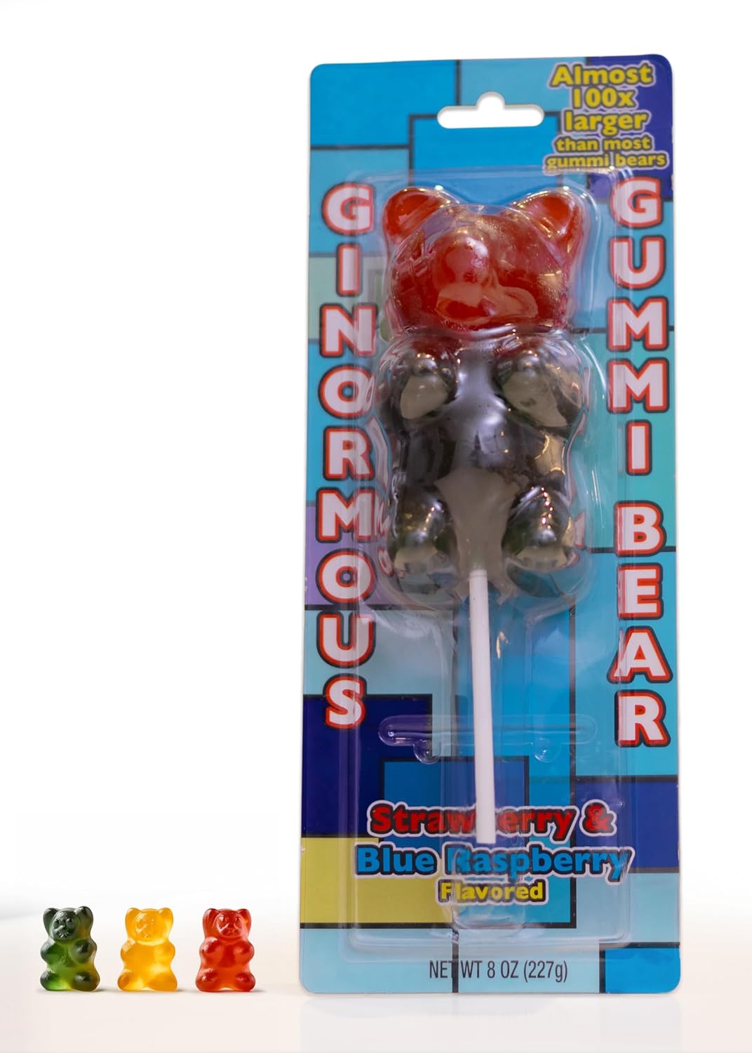 Amazon.com : Ginormouse Gummy Bear - Sticky-Free Fruit Gummies on A ...