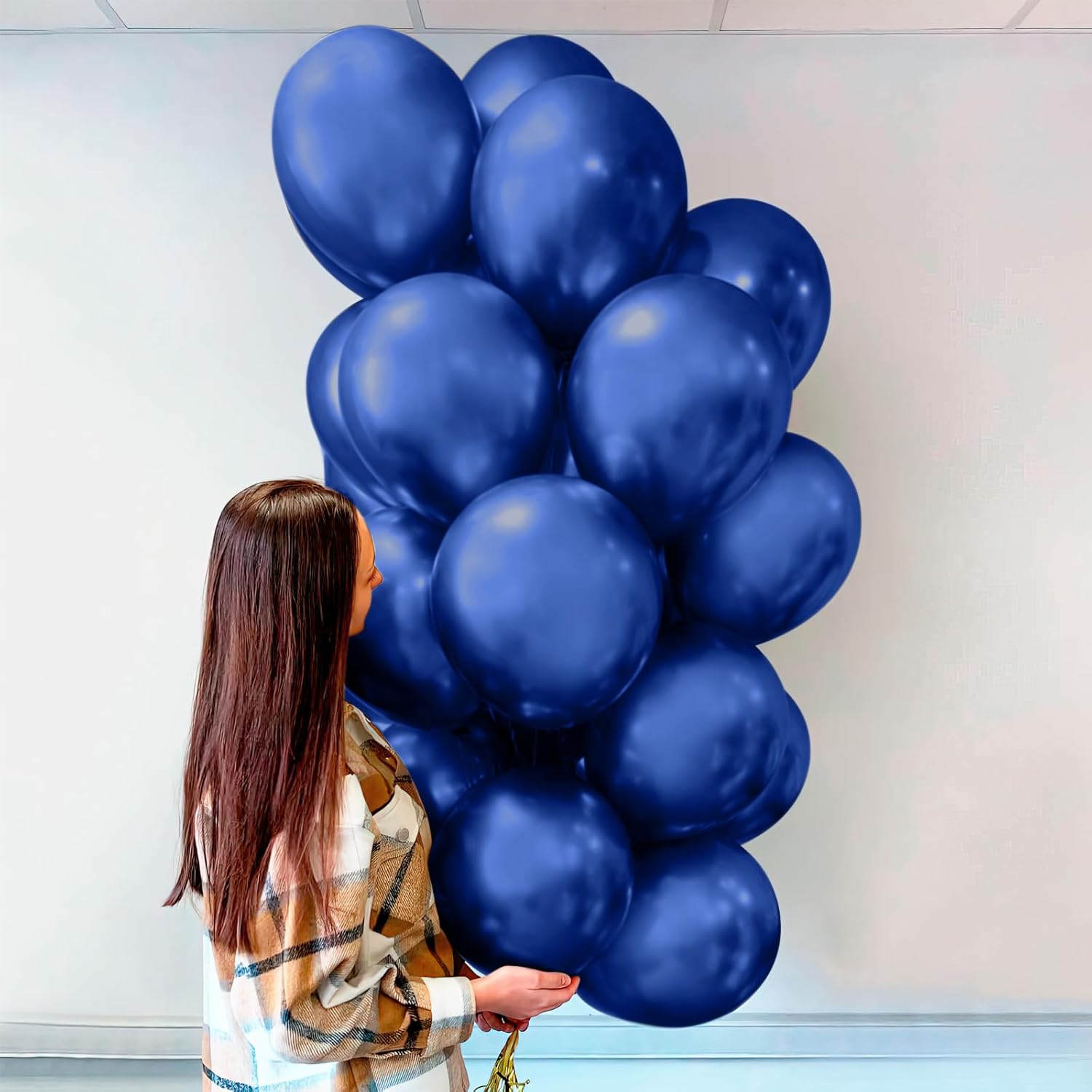 Globos azul marino, 50 unidades, globos azul marino de 12 pulgadas ...