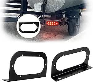 VINAUO Trailer Light Bracket, 6" Oval Trailer Lights Mounting Bracket ...