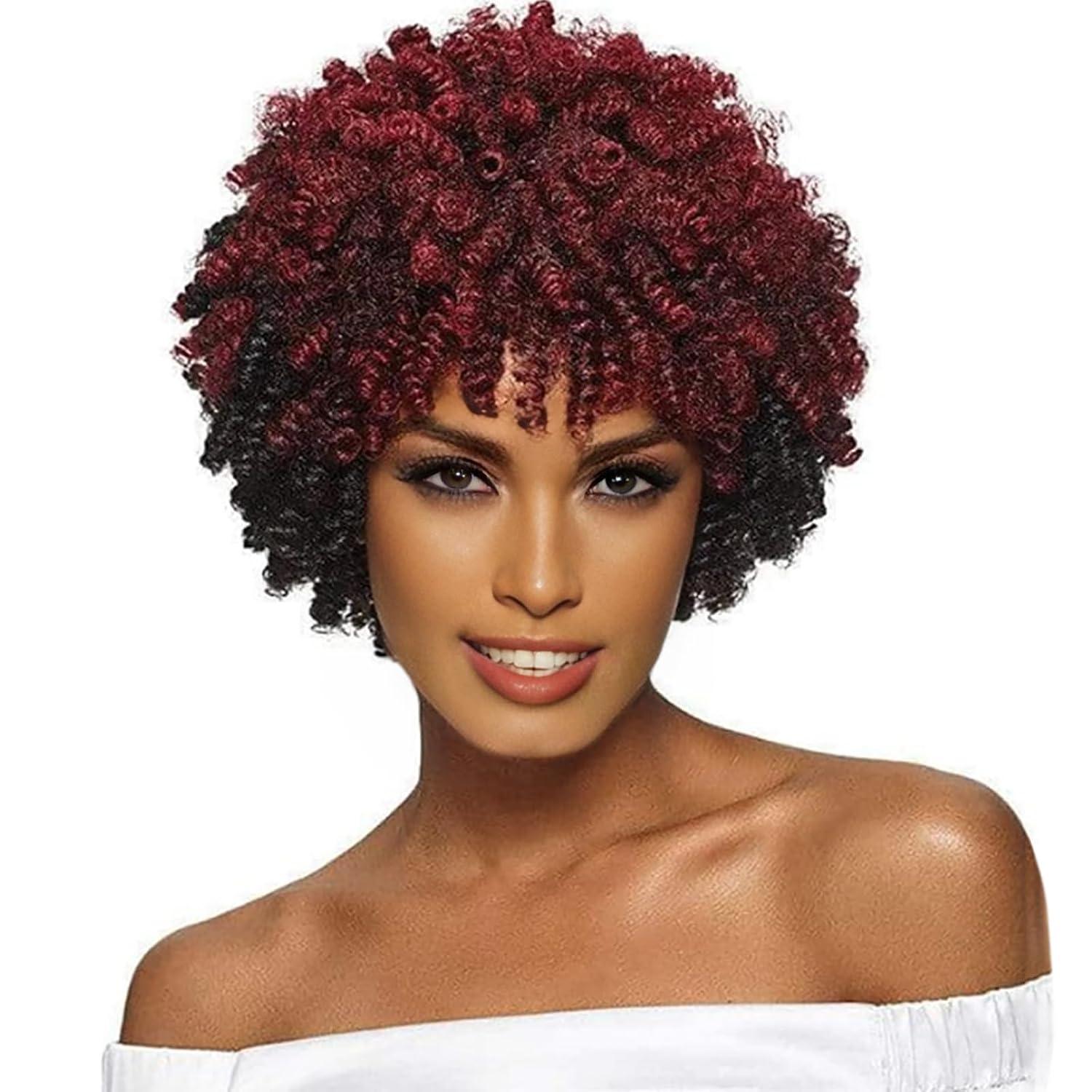Amazon.com : MIMAN 3 Packs 20 Inch Short Curly Crochet Hair for Black ...