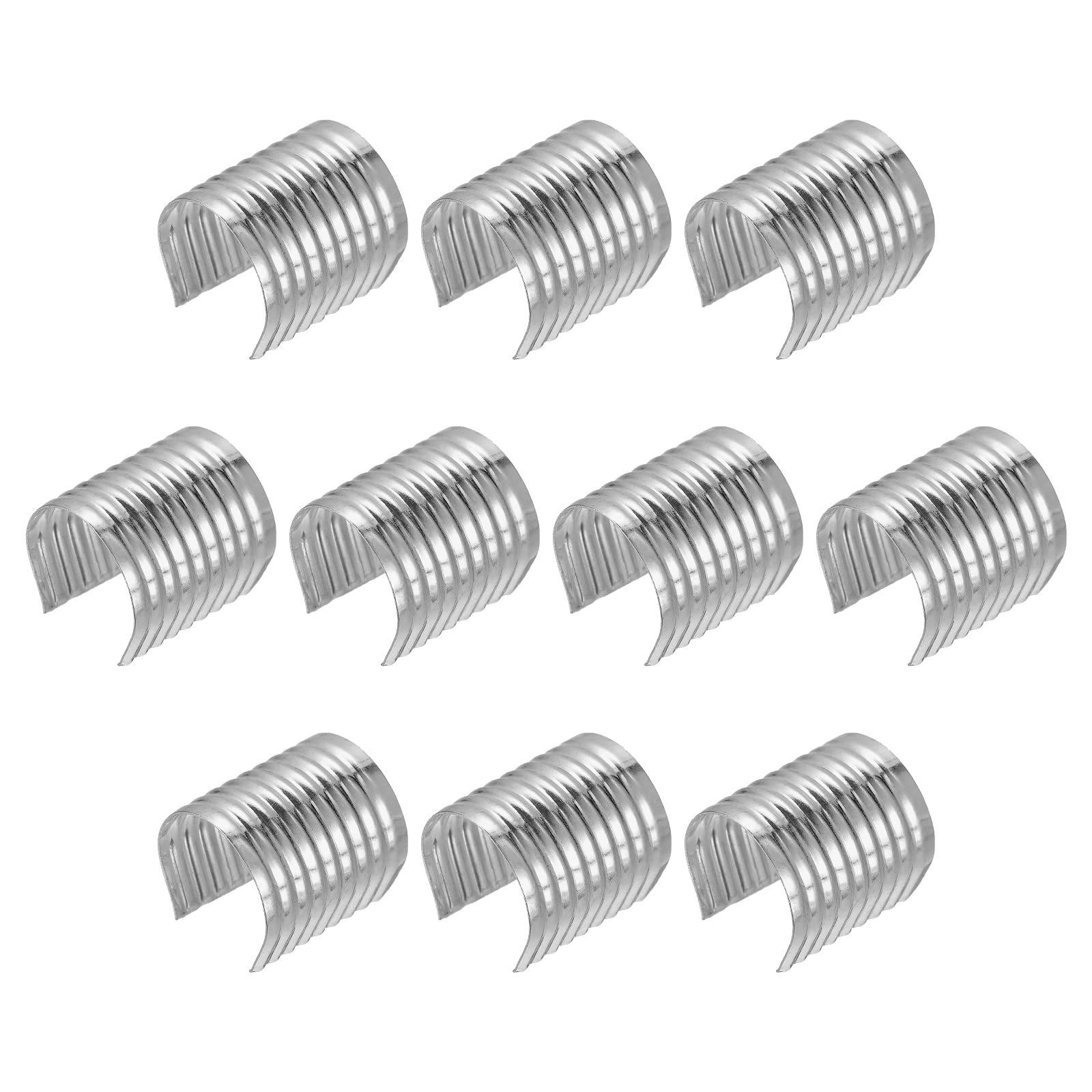 Amazon.com: uxcell 200Pcs Leather Rope Clips, 15x17mm Foldable ...