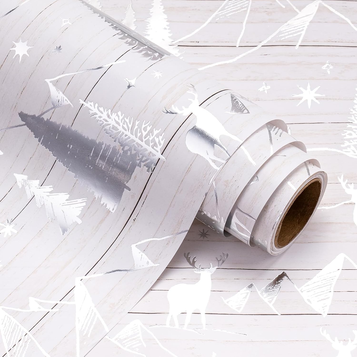 Amazon.com: WRAPAHOLIC Christmas Wrapping Paper Roll - Mini Roll - 17 ...