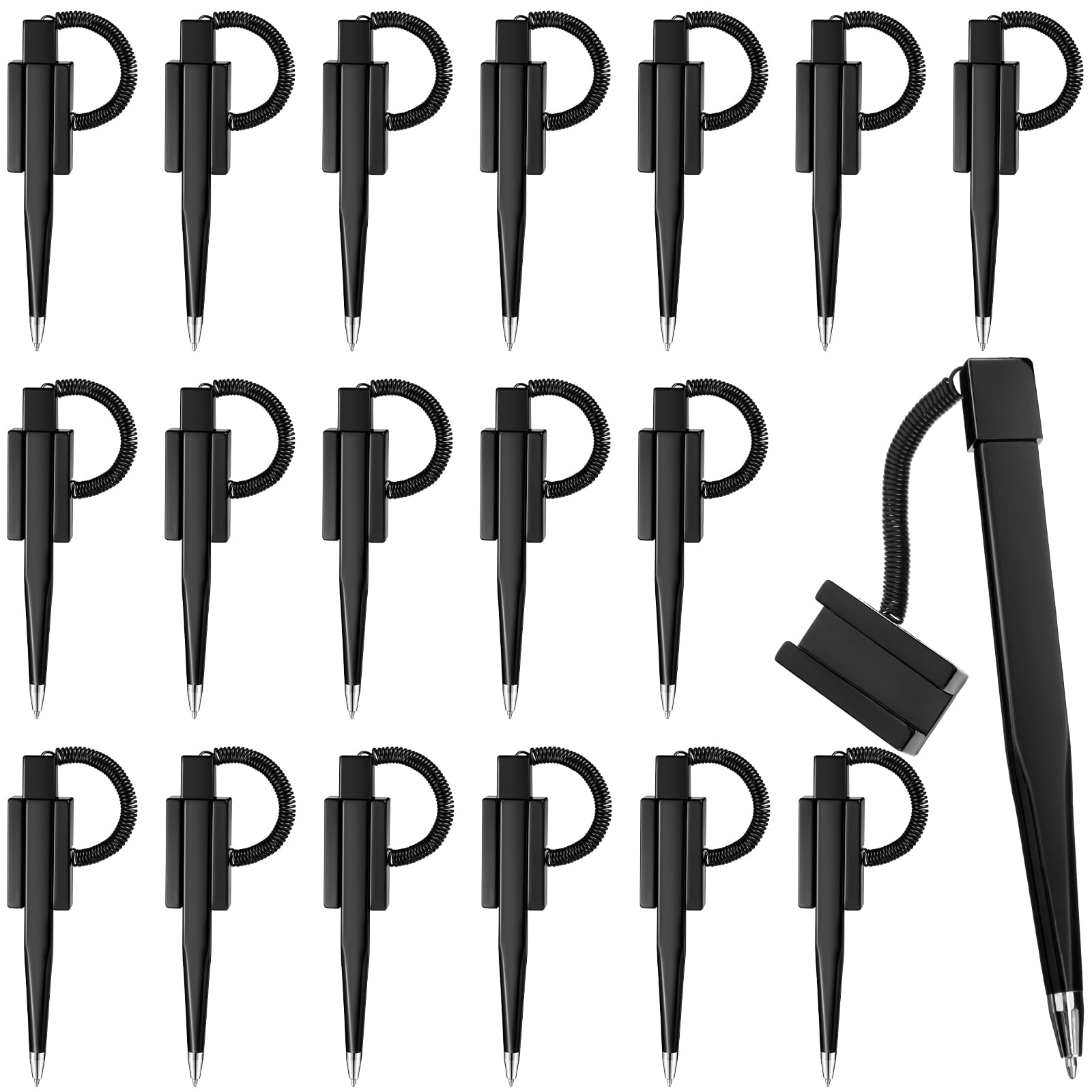 Amazon.com : Zonon Counter Pen Secure Pen with Adhesive Pen Chain Black ...