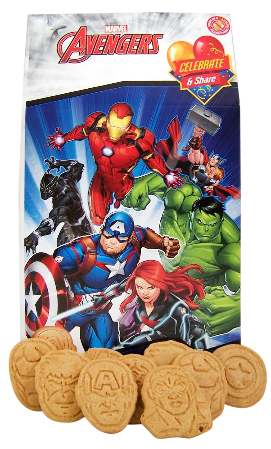 Amazon.com: Marvel Avengers Character Shaped Honey Graham Cracker ...