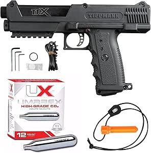 Amazon.com : Tippmann TiPX Mag Fed Paintball Marker Co2 Bundle : Sports ...